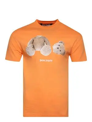 Palm Angels Pa Bear Classic Tee /brown - Orange