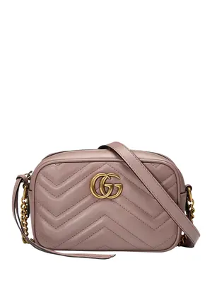 Gucci Gg Marmont Matelassé Mini Bag - Pink
