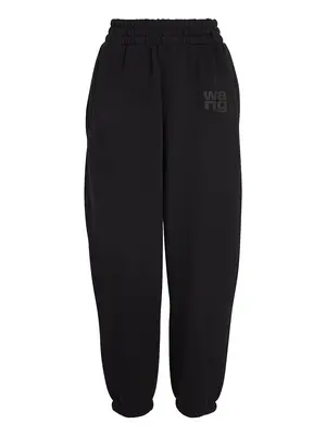 Alexander Wang Cotton Logo Sweatpants - Black