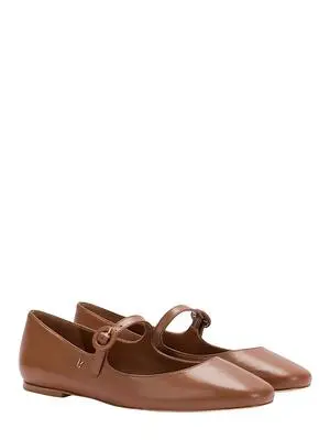 Larroude Blair Mary Jane Ballet Flats - Caramel