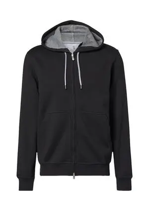 Brunello Cucinelli Cotton-blend Hoodie - Black