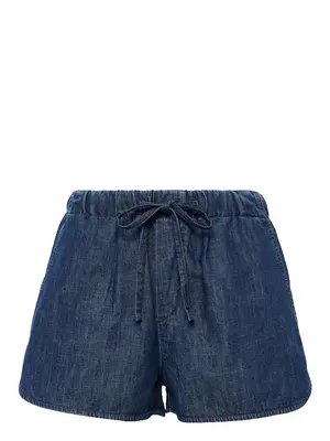 Valentino Garavani Vgold Denim Shorts - Blue