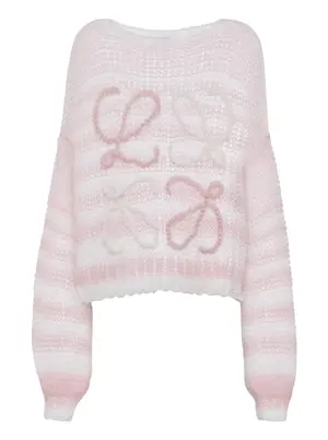 Loewe Loewe Anagram Wool-Blend Sweater Pink