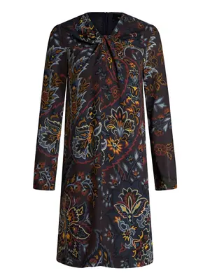 Etro Paisley Print Tunic Dress - Black