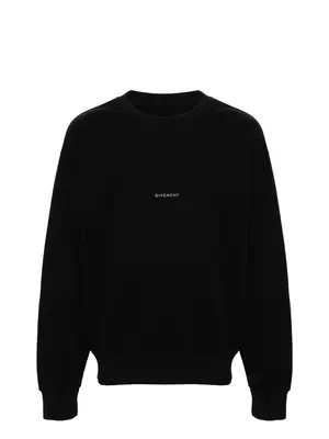 Givenchy Sketch-print Cotton Sweatshirt - Black