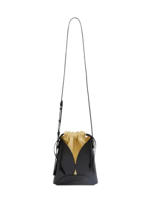 JIL SANDER Small Curve Cross Body Bag - Black