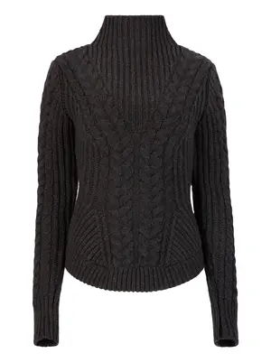 NINA RICCI Nina Ricci Cable-Knit Wool-Blend Jumper