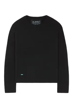 Alanui Ribbed-edge Cashmere-blend Jumper - Black