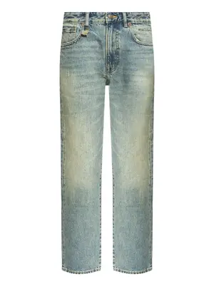 R13 Logo-appliqué Straight Jeans - Blue
