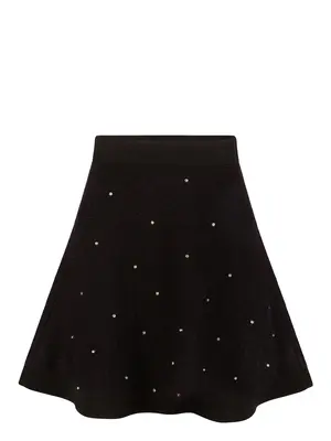 Nina Ricci Flared Mini Skirt - Black