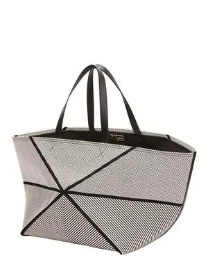 Loewe Xxl Puzzle Fold Tote - Natural/black