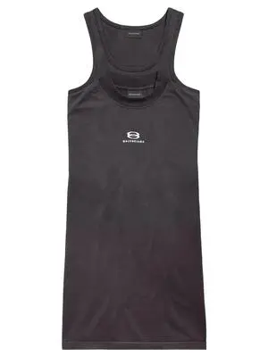 Balenciaga Layered Sleeveless Dress - Black