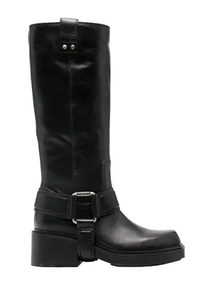VIC MATIE Pampas Calf-length Boots - Black