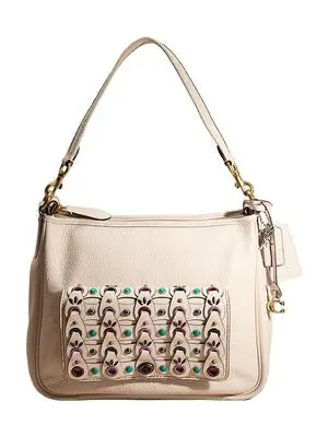 COACH Upcrafted Cary Shoulder Bag - Brass/chalk