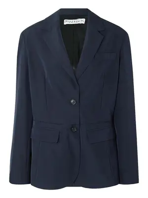 JW Anderson Paneled Faille Blazer - Navy