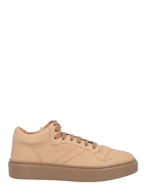DOUCAL'S DOUCAL'S Leather High-Top Sneakers Beige