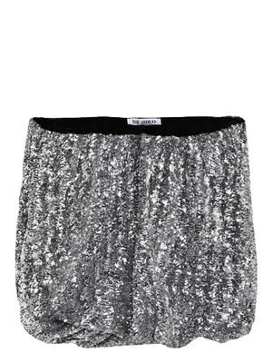 Attico Mini Skirt - Silver