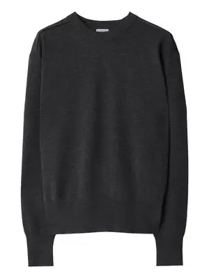 Burberry Mélange-effect Wool Jumper - Grey