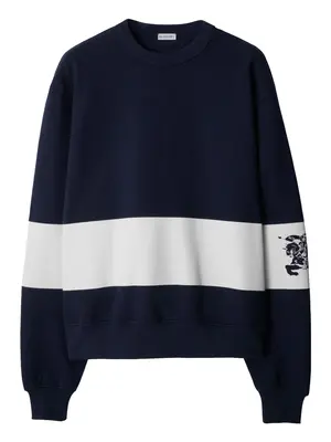 Burberry Striped Cotton Jumper - Blue