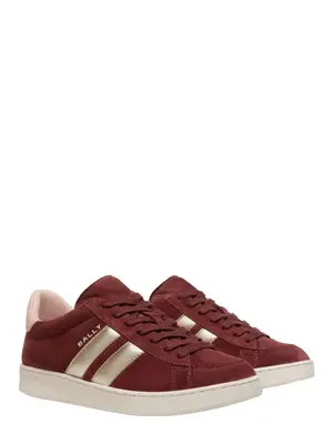 Bally Tennis Suede Sneakers - Red