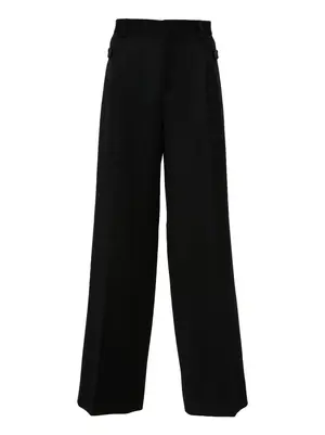 Moschino Pleat-detailored Trousers - Black