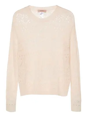 TWINSET Openwork Crochet Jumper - Neutrals