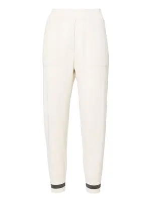 Brunello Cucinelli Tapered Knitted Trousers - Neutrals