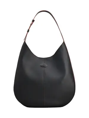 TOD'S Leather Shoulder Bag - Black