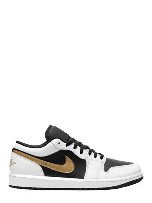 JORDAN Air 1 Low Gold Swoosh Sneakers - White