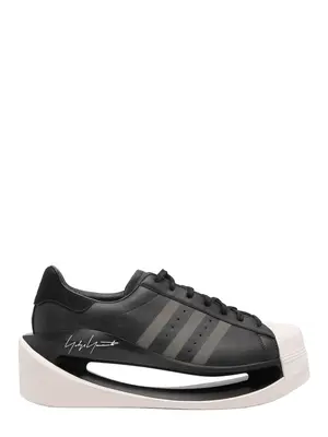 Y3 Gendo Superstar Leather Sneakers - Black