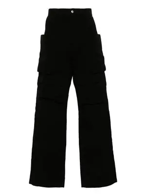 Rick Owens Stefan Cotton Cargo Trousers - Black