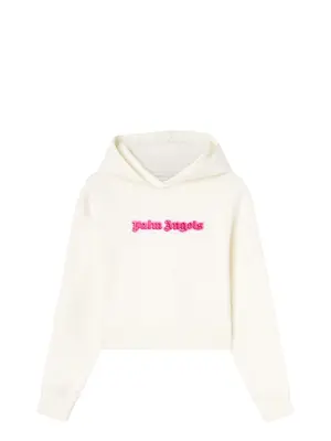 Palm Angels Logo-print Hoodie - White