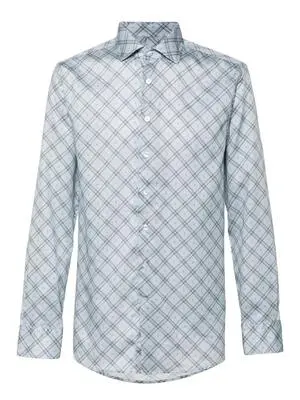 Etro Paisley-print Checked Shirt - Blue