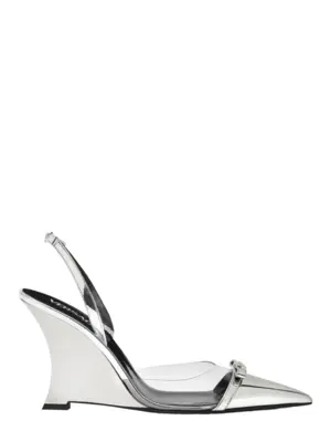 VERSACE Versace Gianni Ribbon 95mm Wedge Pumps