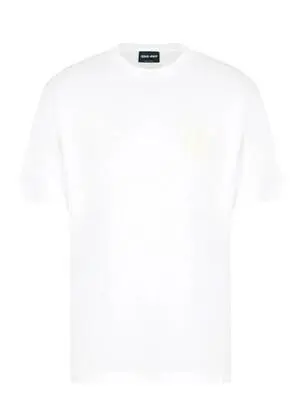 Giorgio Armani Cotton Interlock Crew-neck T-shirt - White