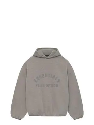 Fear Of God Essentials Core Collection Nylon Fleece Hoodie - Heather Grey/dust