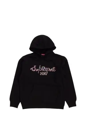 Supreme Brush Logo Hoodie - Black