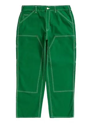 Supreme Double Knee Canvas Painter Pant - Green