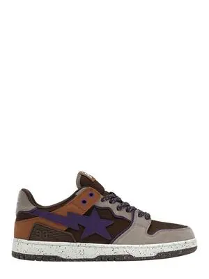 A BATHING APE A Bathing Ape Sk8 Sta #7 M2 Sneakers Brown/beige/purple