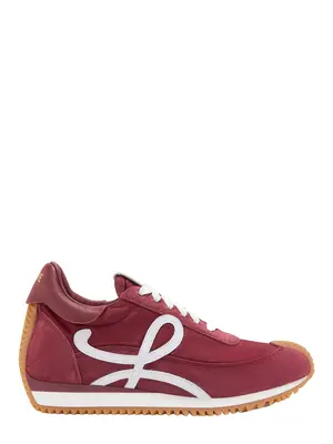 Loewe Flow Runner Burgundy White (women's) Burgundy/white