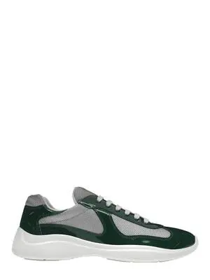 Prada America's Cup Sneakers Mango/silver/white