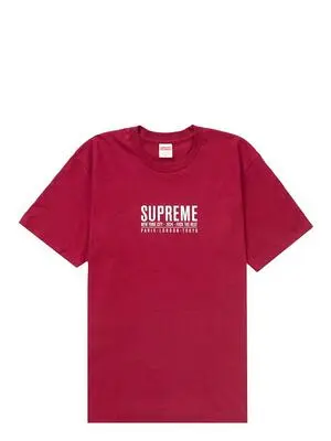 Supreme Paris Tee Shirt - Cardinal