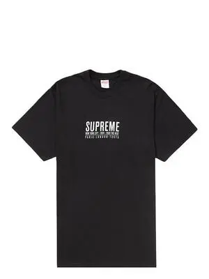 Supreme Paris Tee Shirt Black