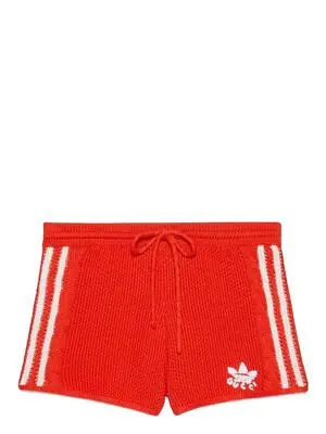 Gucci X Adidas Knit Shorts - Red