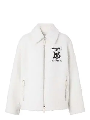 Burberry Rabbit Applique Fleece Jacket - Ecru