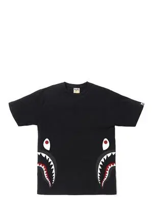 A BATHING APE Side Shark Tee Shirt - Black