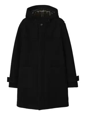 Burberry BURBERRY Mid-Length Wool Duffle Coat Black/snug