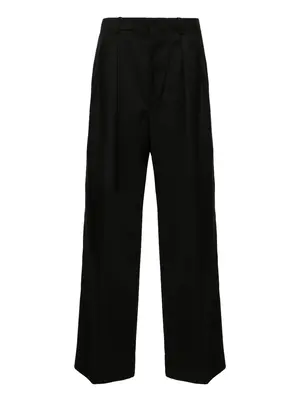 Wardrobe.NYC Wool Wide-leg Trousers - Black