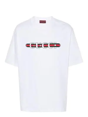 Gucci Logo-print Cotton T-shirt White