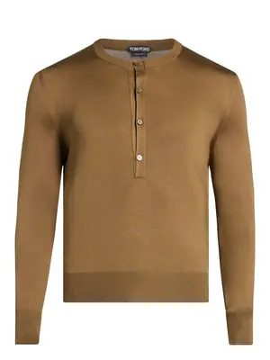 TOM FORD TOM FORD Fine-Knit Silk T-Shirt